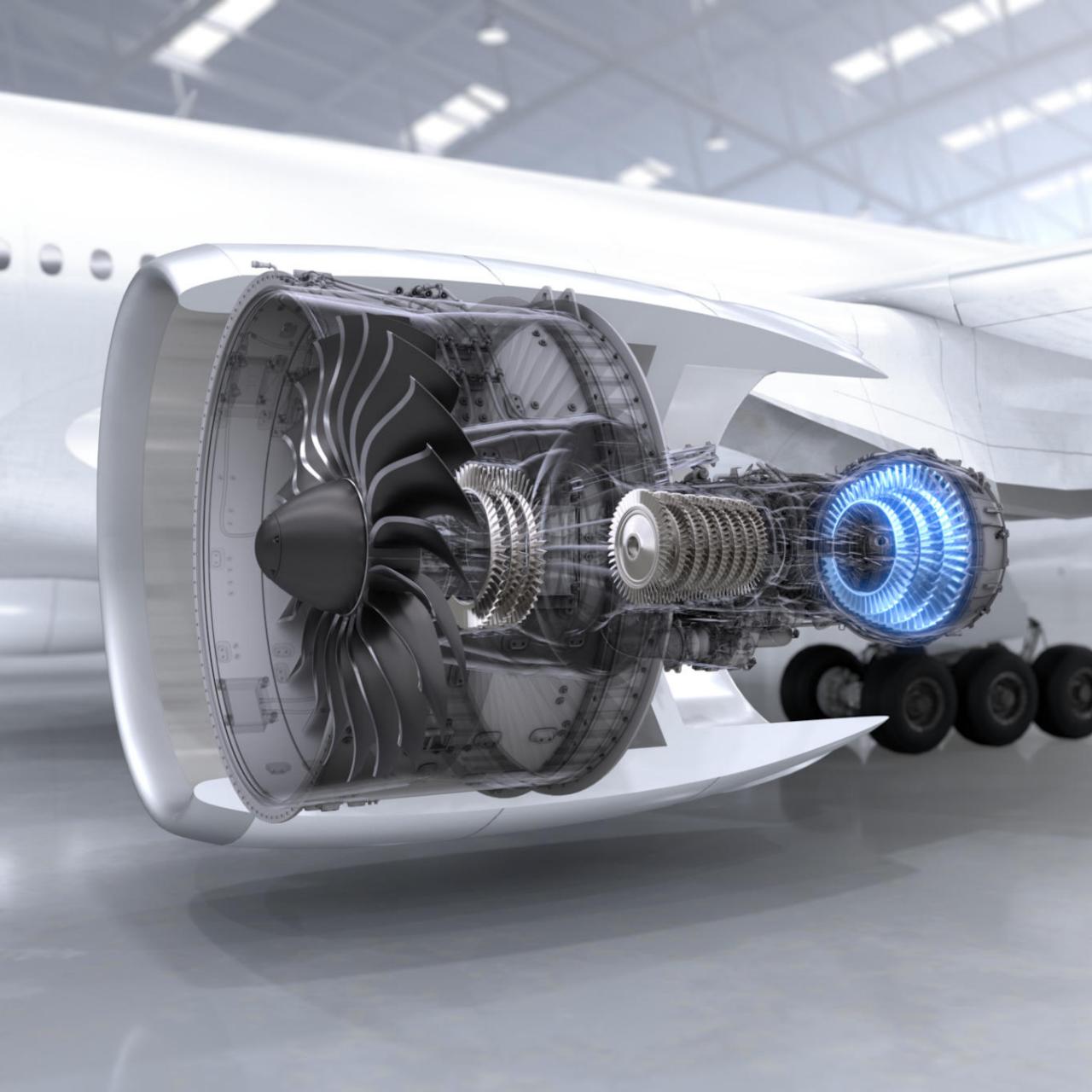 Airplane Engine Turbine